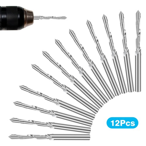 12Pcs 3/16"Drywall Cut Out Bits Guide Point Cutout Router Bit for ...