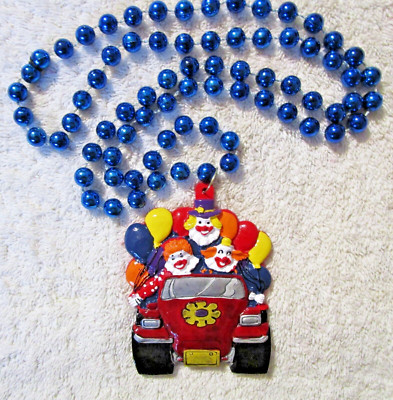 FUN "CLOWN CAR with BALLOONS" MARDI GRAS BEAD CIRCUS CARNIVAL SHRINERS ...