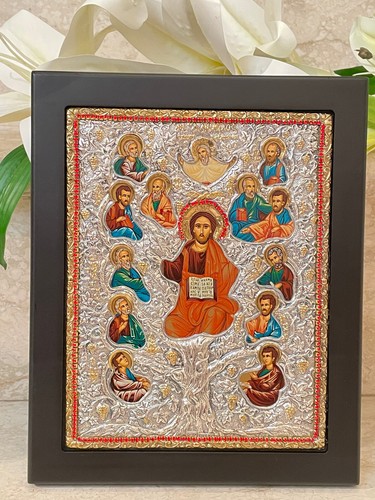 Antique RUBY Icon Jesus Christ icon Orthodox Antique Tree of Life | eBay