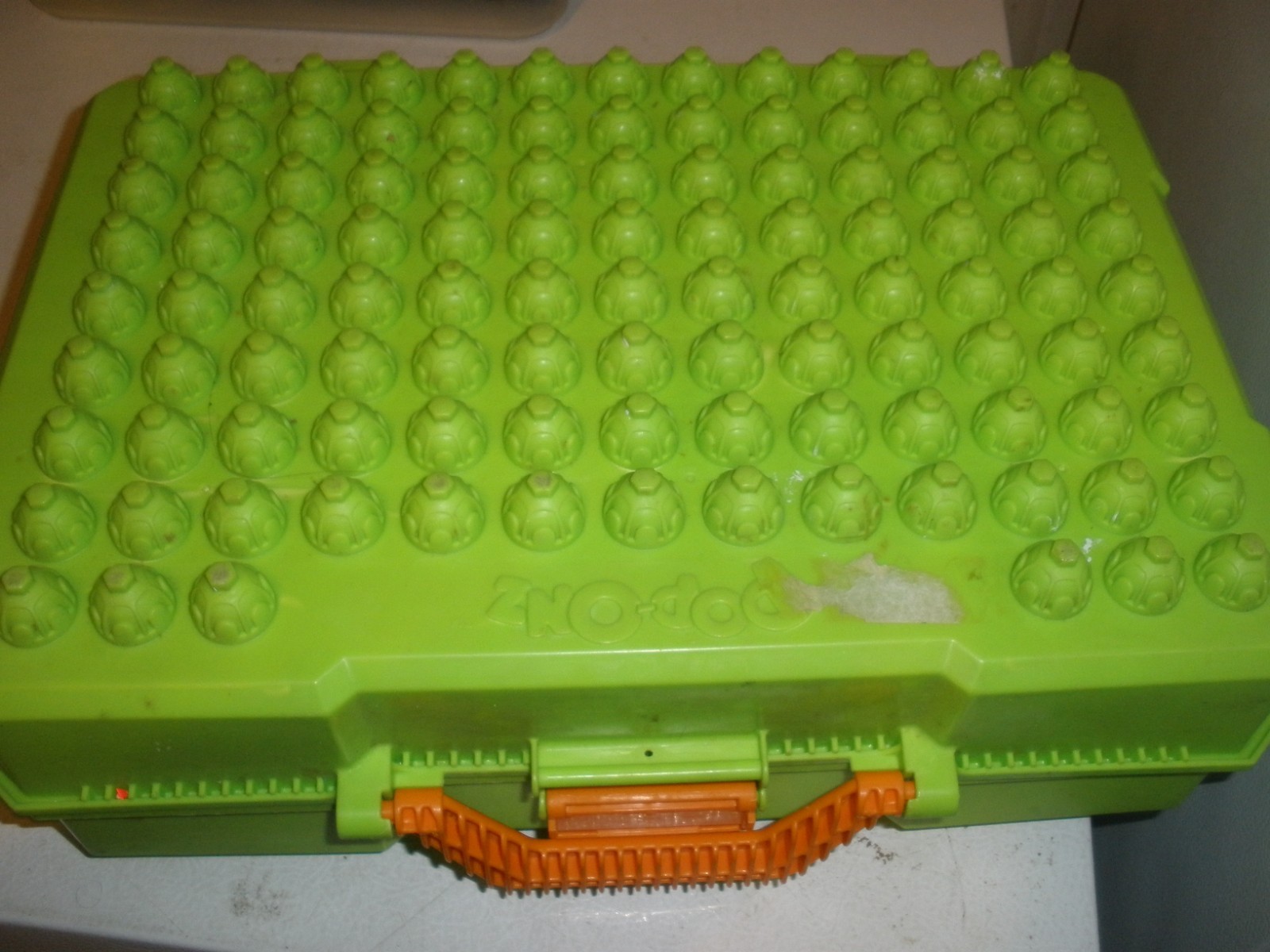 FISHER PRICE POP-ONZ BUILD 'N GO VILLAGE w/GREEN CARRY CASE BLOCKS | eBay