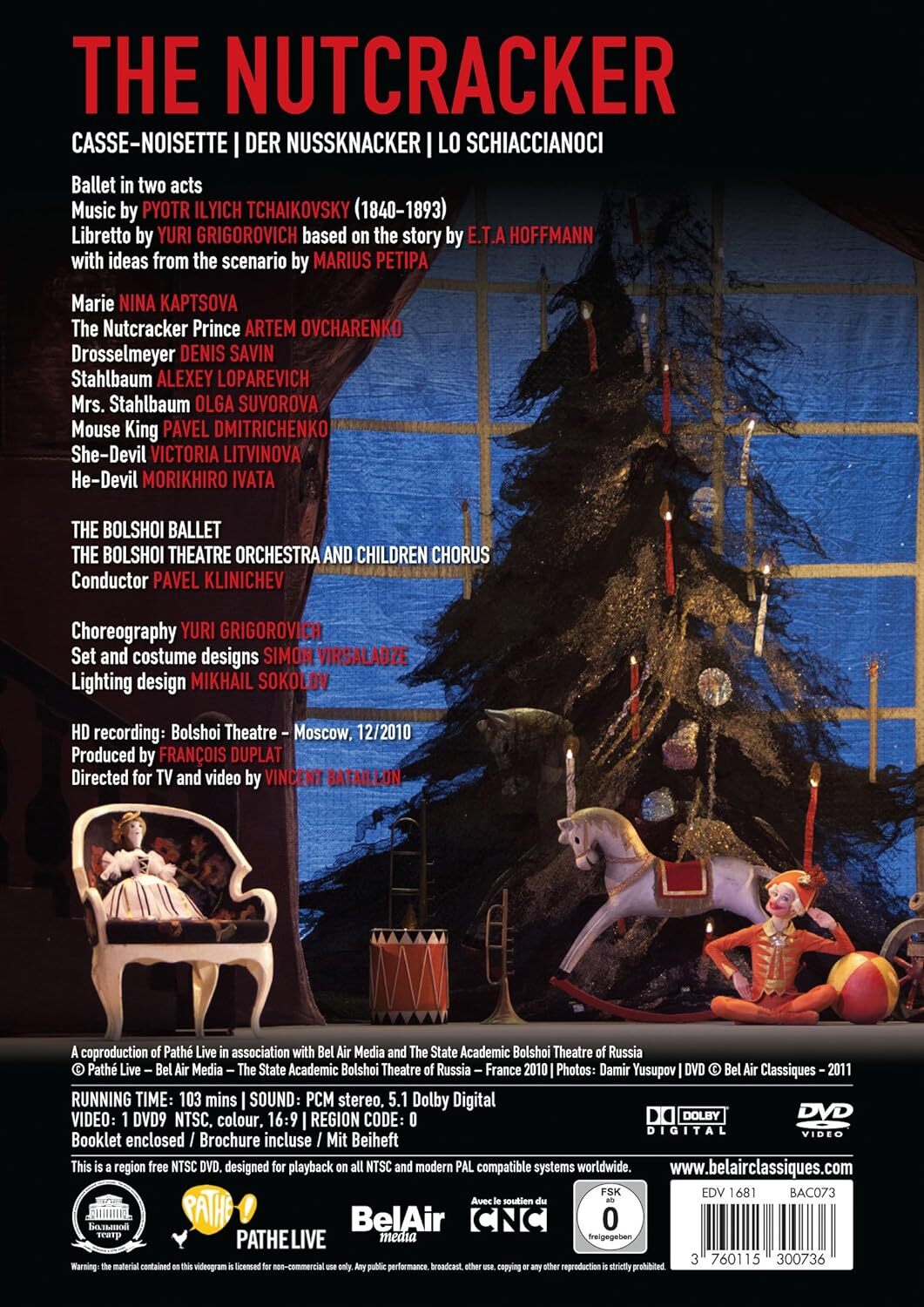 Bolshoi Ballet Collection - The Nutcracker (DVD) Nina Kaptsova Artem ...