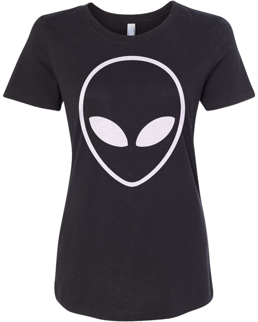 Alien Head Women's Fitted T-Shirt UFO Science Fiction Birthday Gift | eBay