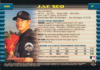 Jae Seo 2002 Bowman #261 - K1694 | eBay