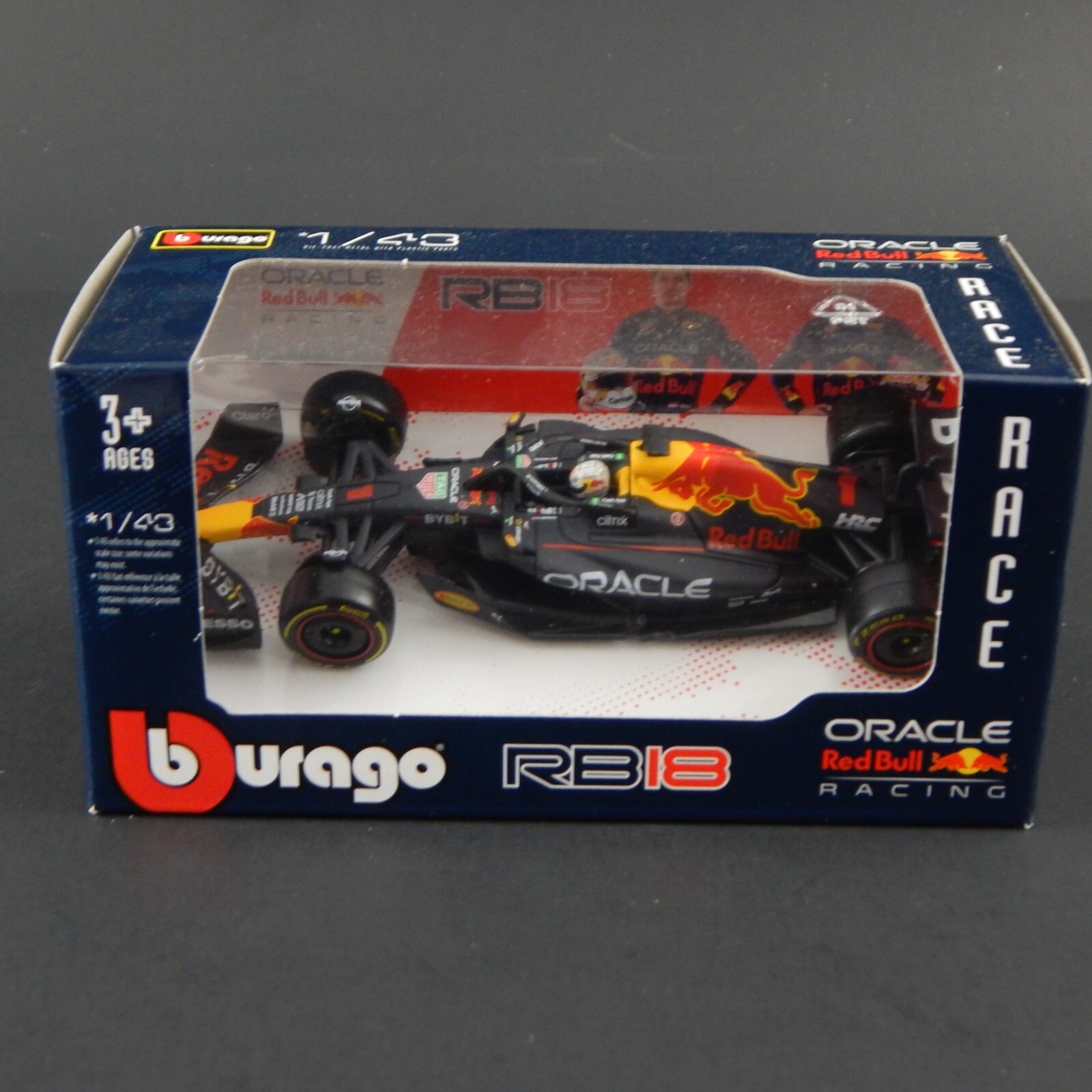 Burago Oracle Red Bull Racing F1 Formula 1 Car RB18 #1 Verstappen | eBay