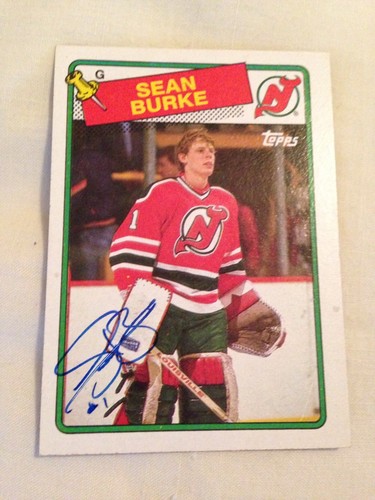 Sean Burke HAND SIGNED 1988 Topps Rookie Card w/COA | eBay