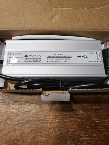 Lightingwill Waterproof IP67 LED Power Supply Driver Transformer 100W ...
