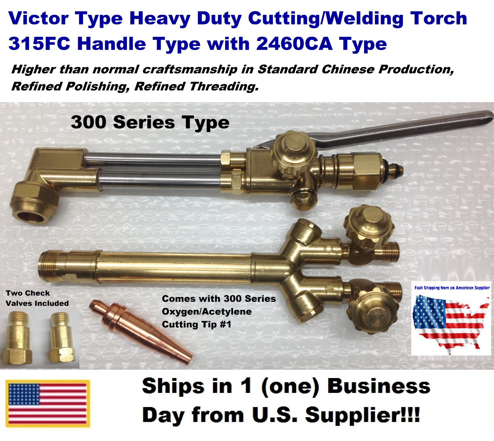 VICTOR TYPE 315FC TORCH HANDLE W/CA2460 CUTTING ATTACHMENT (Heavy Torch ...