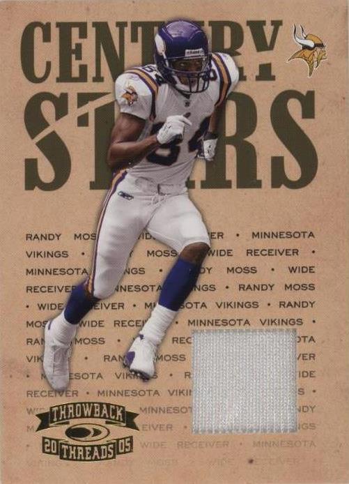 2005 Donruss Throwback Threads - Century Stars Randy Moss #CS-19 ...