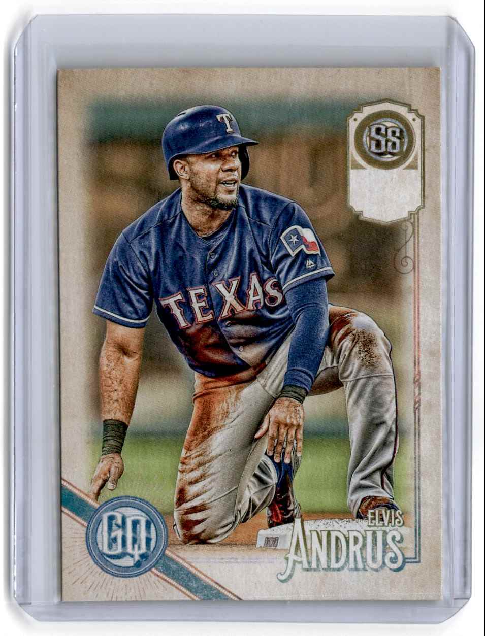 2018 Topps Gypsy Queen Missing Team Name Elvis Andrus Texas Rangers ...