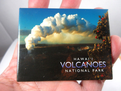Hawaiian islands Hawaii Volcanoes National Park travel souvenir fridge ...