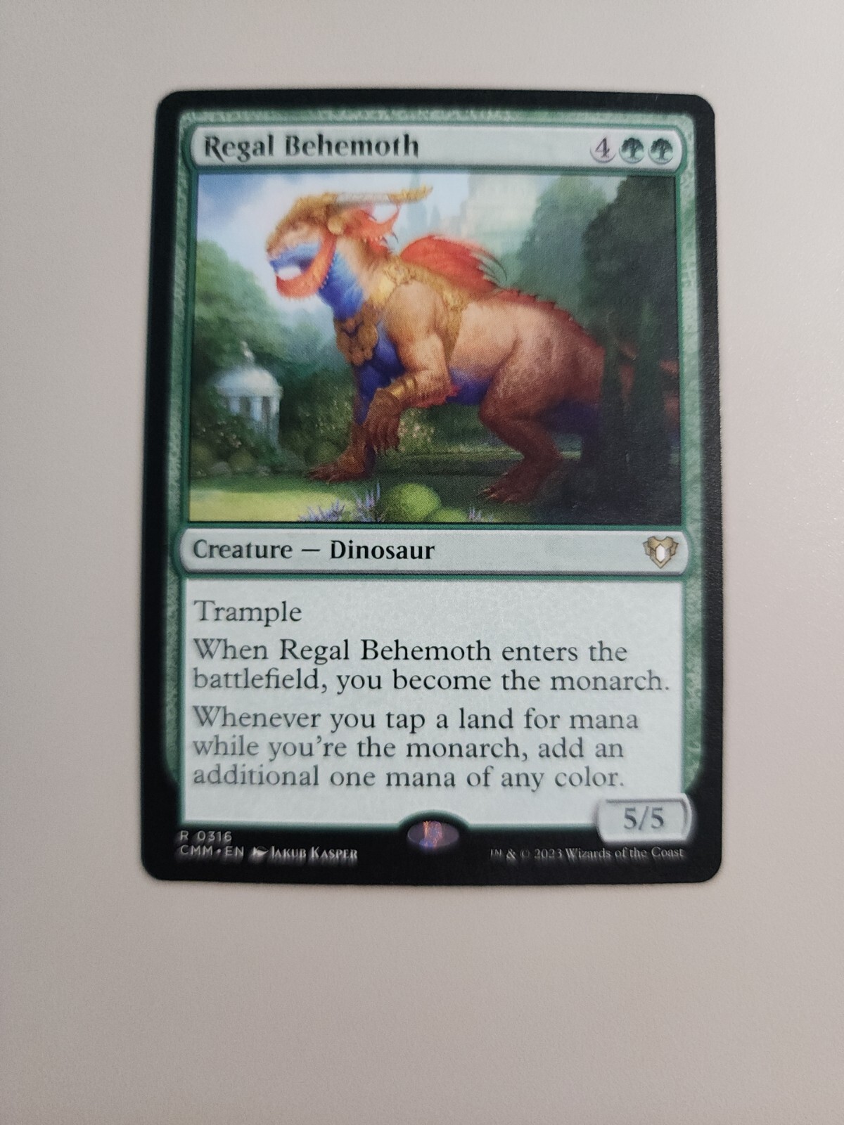 MTG Regal Behemoth Commander Masters 0316 Regular Rare | eBay