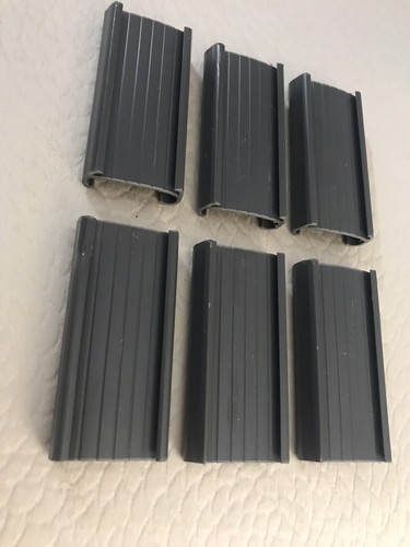 OEM Metro Super Erecta Shelving Wire Shelf Label Holder Gray -6 pcs -3 ...