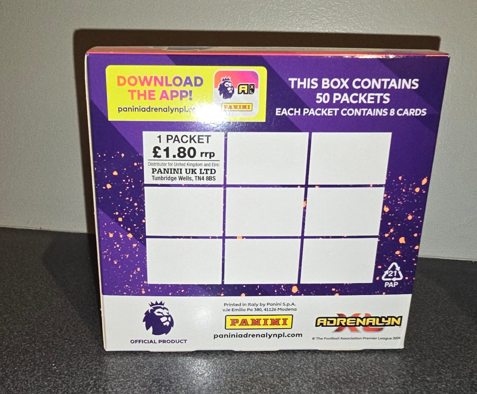 Panini Full Box Premier League Adrenalyn XL 2025 Trading Cards packs ...