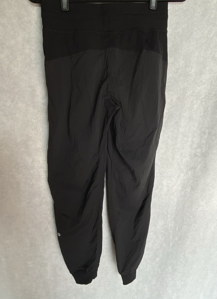 LULULEMON Size 6 Black Dance Studio Mid-Rise Jogger Pants LW5BPJS Women ...