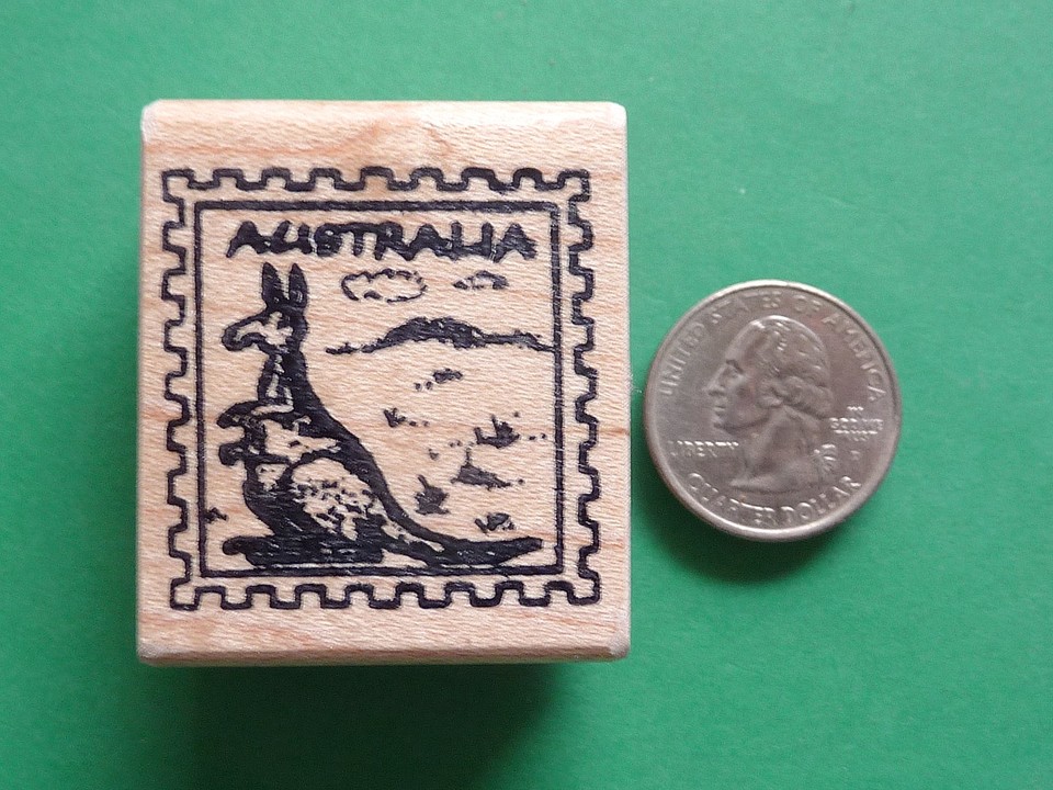 Country and Continent Passport Stamp Frame Rubber Stamps, wood mtd ...