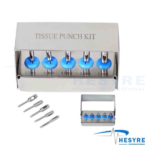 Dental Implant Tissue Punch Kit 5pcs set Surgical Instruments Surgery ...