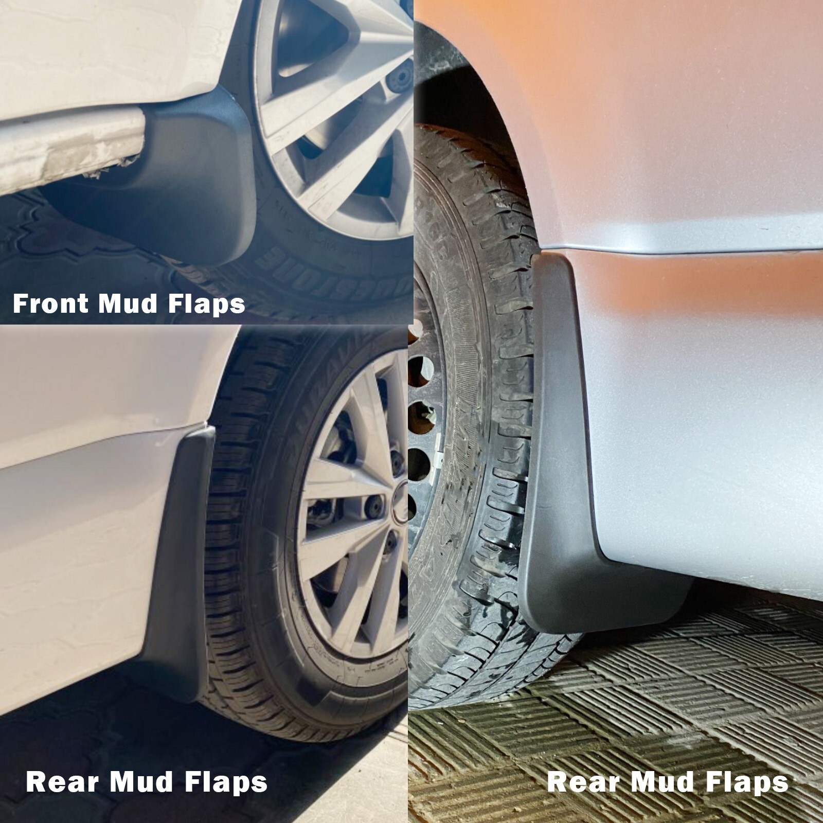 FOR VW TRANSPORTER T6 T6.1 TAILGATE FRONT+REAR MUD FLAPS Set -Gift ...
