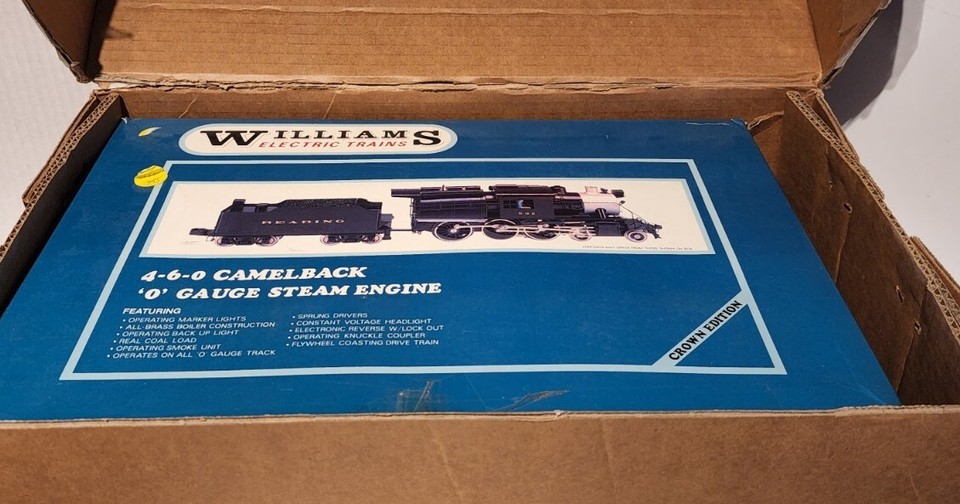 Williams O Scale 4-6-0 Camelback Steam Locomotive Reading #592 Brass | eBay