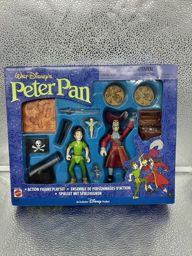 Disney Store Peter Pan, Tink, Captain Hook Action Figure Playset NIB ...