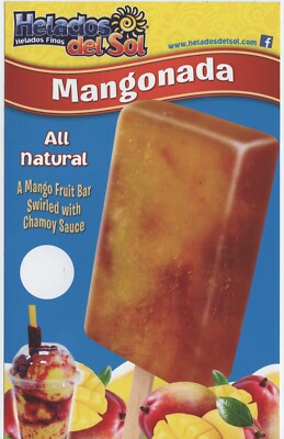 Helados del Sol Mangonada, Mangoneada bar Ice Cream Truck Sticker 5"x8 ...
