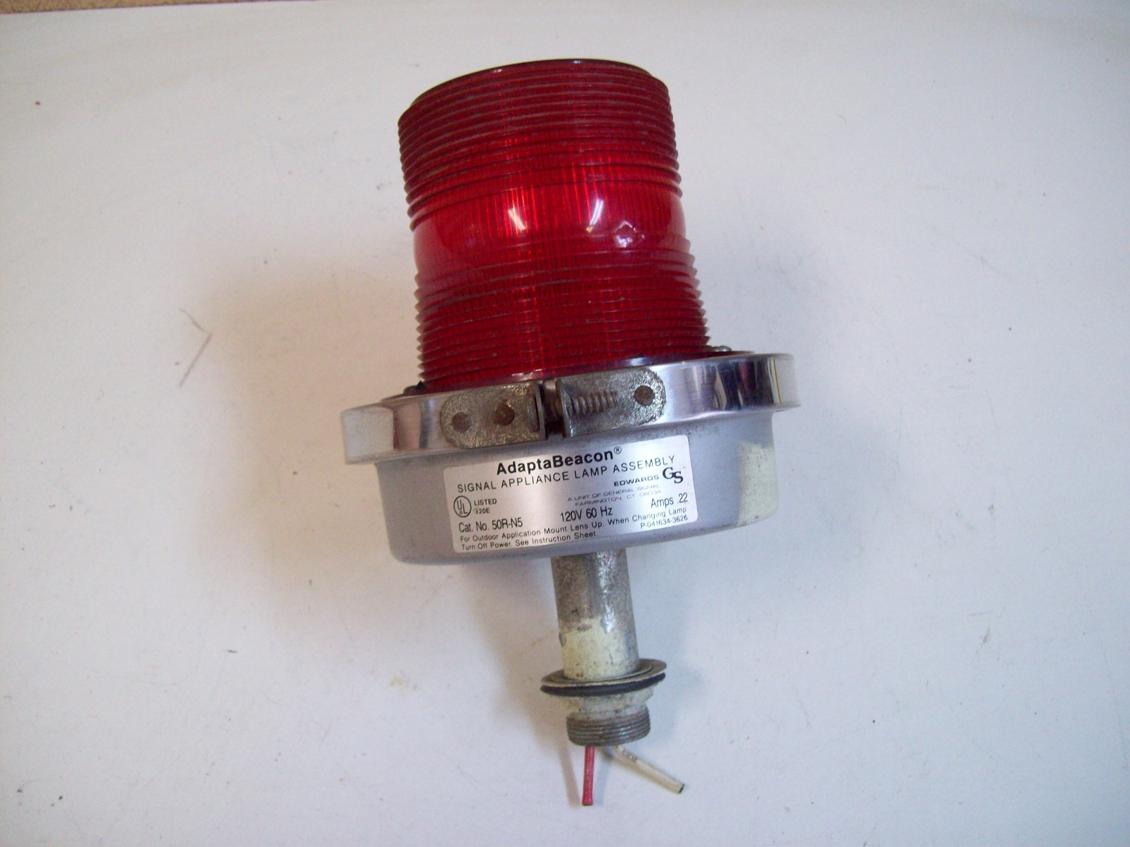 ADAPTABEACON 50R-N5 SIGNAL LAMP BEACON RED - USED - FREE SHIPPING | eBay