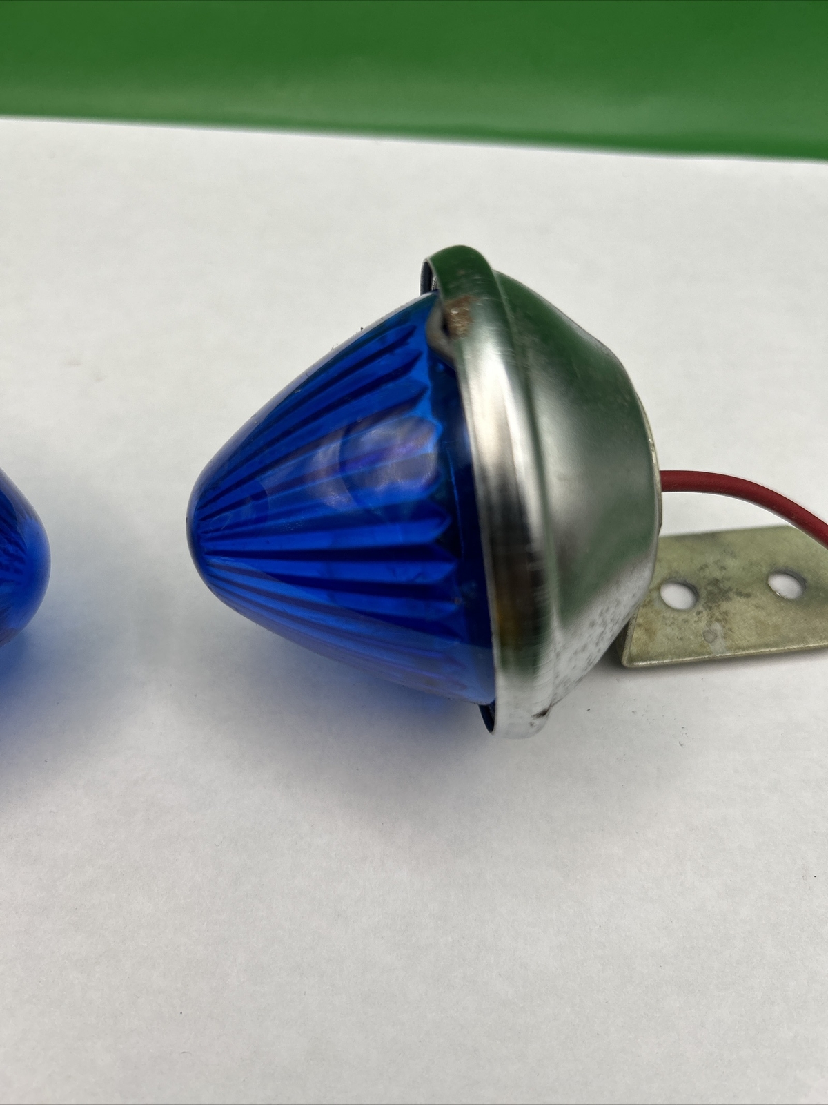 BLUE PM R-12 Vintage Turn Signal Marker Tail Lights Model A T Ford Mack ...