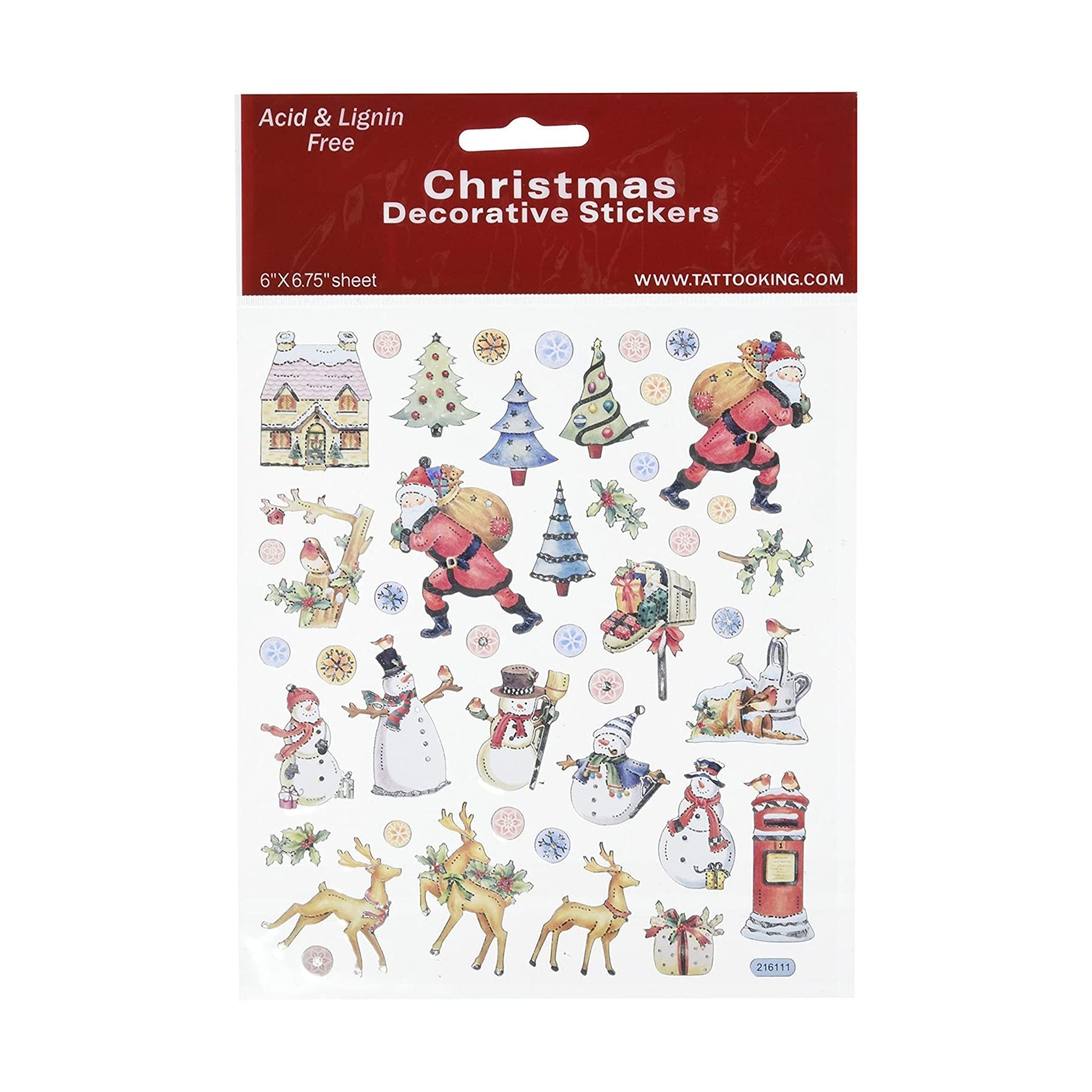 Santa Stickers | Christmas Wishes Stickers - Asst - 1 Sheet ...