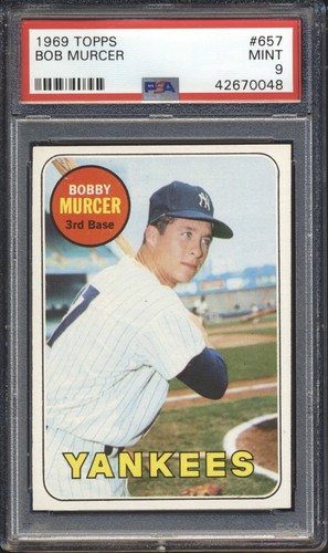 1969 Topps Baseball Bobby Murcer #657 PSA 9 NEW YORK YANKEES MINT | eBay