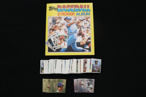 1981 TOPPS BASEBALL STICKERS COMPLETE SET 1-262 W/FOILS AND ALBUM - NM ...