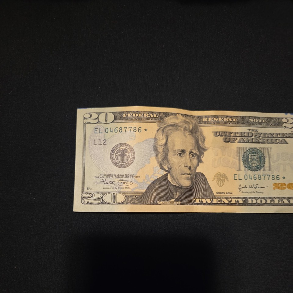 2004 twenty Dollar Bill Error Miscut Misaligned & STAR NOTE!!!! | eBay
