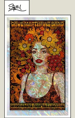 Dave Matthews Poster Shoreline Lava Foil Chuck Sperry 2025 Dmb Mountain