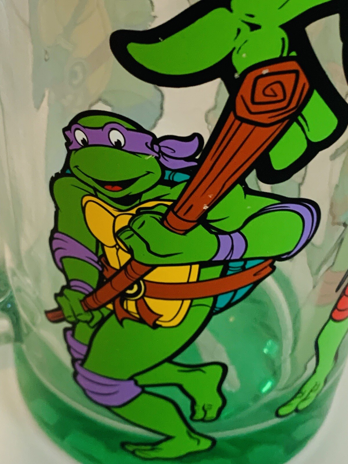 Huge Large Heavy 9 In TMNT Teenage Mutant Ninja Turtles Glass Mug Stein ...