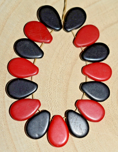 Antique Czech Molded Bohemian Tabular Tear Drop African Trade Wedding ...