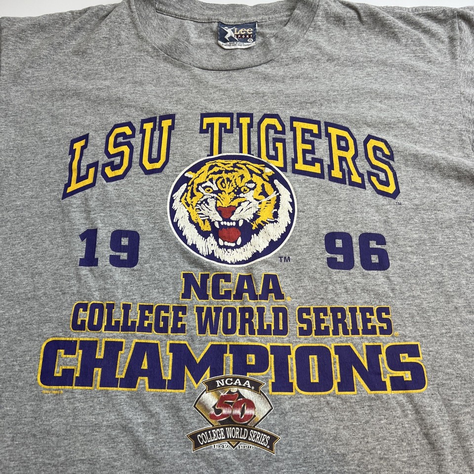 LSU Tigers 1996 NCAA College World Series Championship CWS T-Shirt Men ...