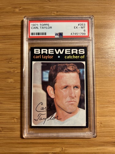1971 Topps Baseball Set Break #353 Carl Taylor PSA 6 EX-MT | eBay