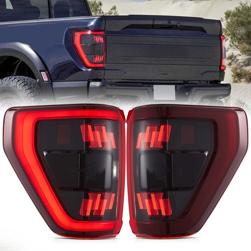 VLAND LED RED Tail Lights For 2021-2023 Ford F-150 XL W/Sequential Turn ...
