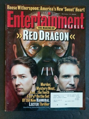 Entertainment Weekly Magazine October 11 2002 Edward Norton Anthony ...