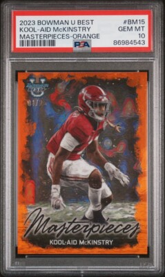 PSA 10 - 2023 Bowman U Best Kool-Aid McKinstry Masterpieces Orange /25 ...