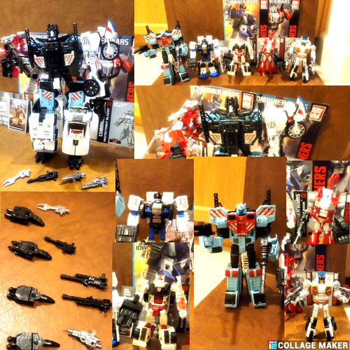 5 Transformers Combiner Wars Defensor Protectobots Combiner Set with ...