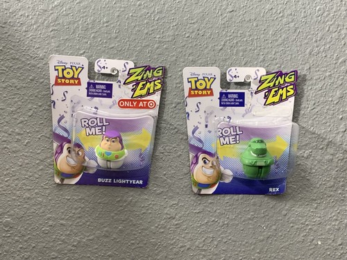 DISNEY PIXAR TOY STORY ZING EMS LOT 2 FIGURES BUZZ LIGHTYEAR & REX NEW ...