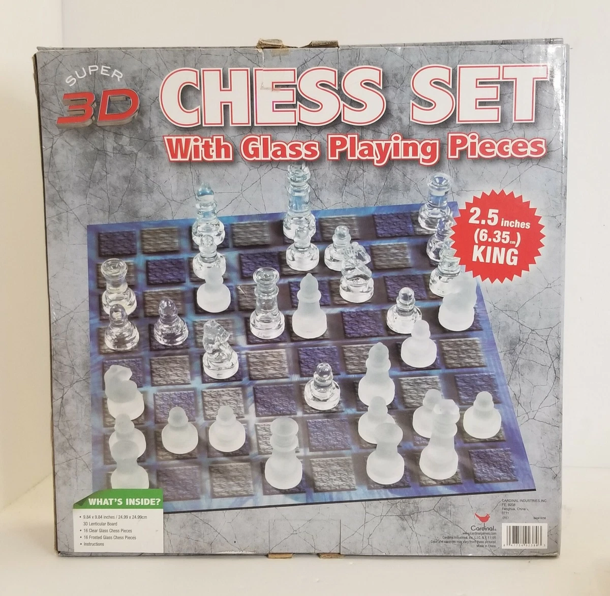 3d Glass Chess Board