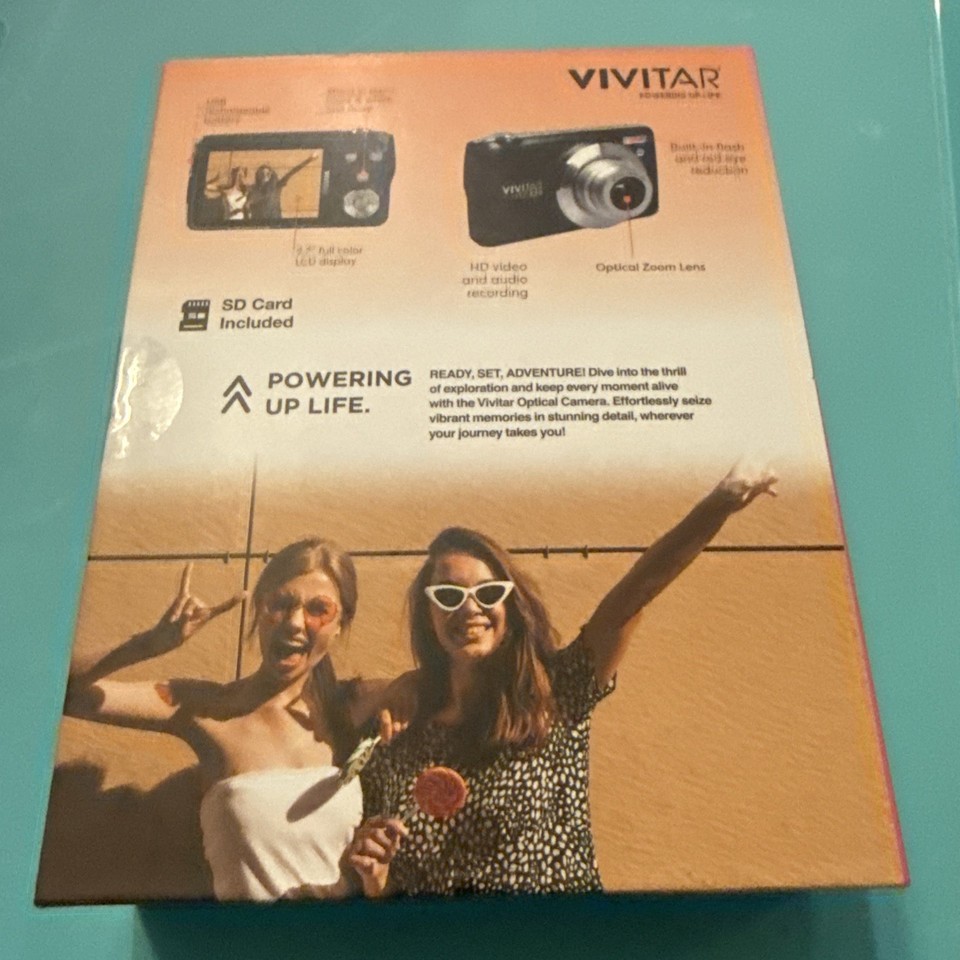 Vivitar 8X Zoom Digital Camera With SD Card + Rechargeable Battery VES ...