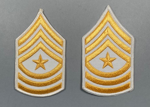 US Army Sergeant Major White Uniform Rank Insignia | eBay