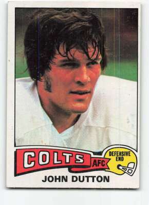1975 Topps #501 John Dutton VG/EX Very Good/Excellent RC Rookie Colts ...
