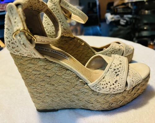 Brand New Wedges By STEVE MADDEN - Size 7.5 M - Wedge Height 4.5 Inches ...