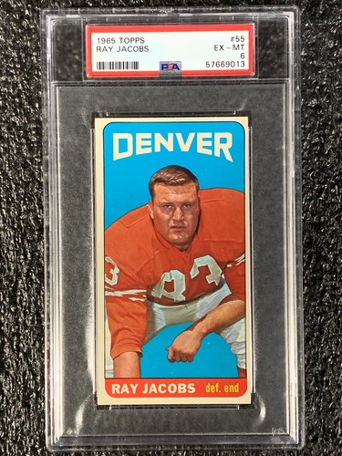 1965 Topps Football #55 Ray Jacobs PSA 6 | eBay