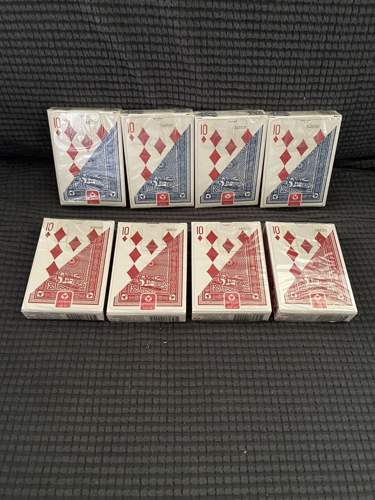 8 Packs Cartamundi Ace Playing Cards Poker Blue and Red Sealed (USA ...