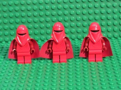 Lot 3 Lego Star Wars minifigures Royal Guard Dark Red Arms + Hands ...