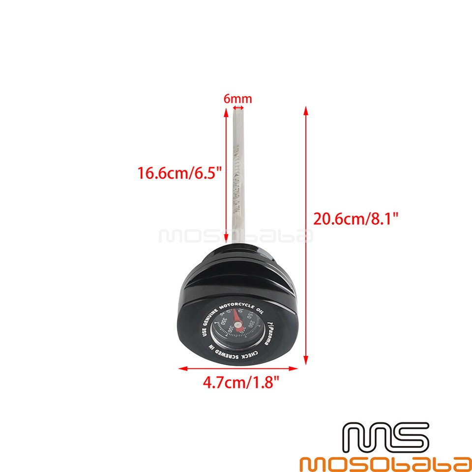 Oil Temperature Thermometer Dipstick For Harley Tri Glide Street Glide ...
