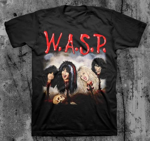 Wasp Band Members Tee Shirt Black Cotton Unisex Cotton Black T-Shirt | eBay